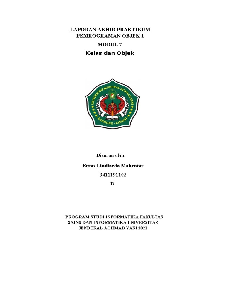 Modul7 3411191102 Erras Lindiarda Mahentar Prak PO1 | PDF