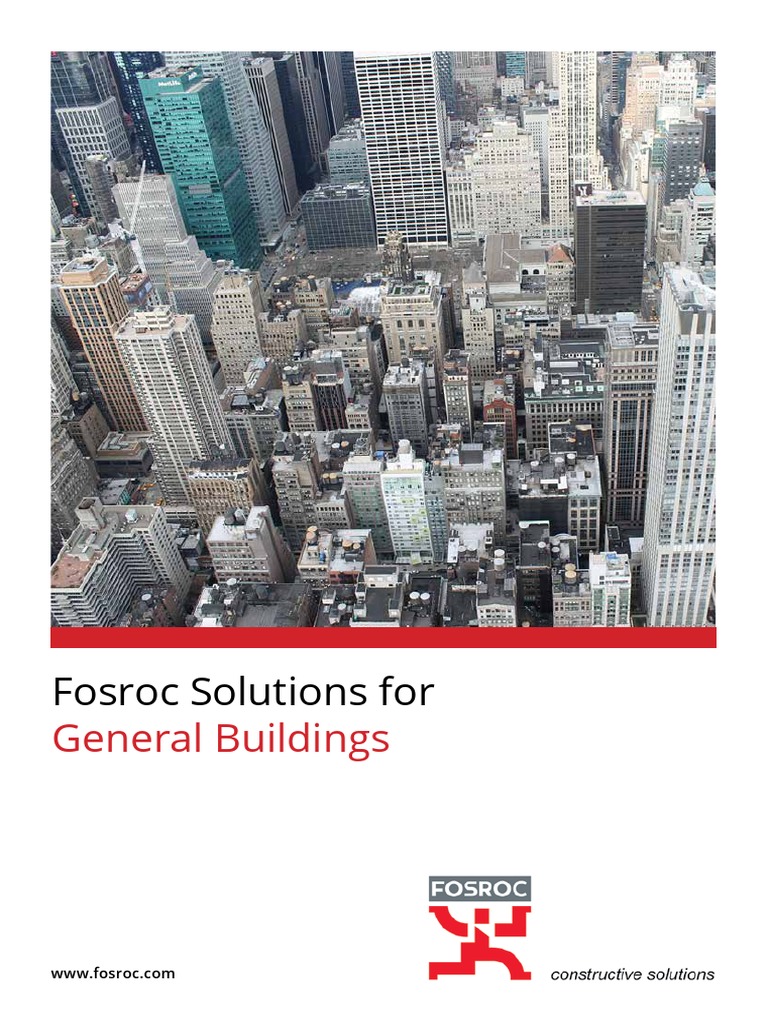 Fosroc Solutions For: General Buildings | PDF | Concrete | Corrosion