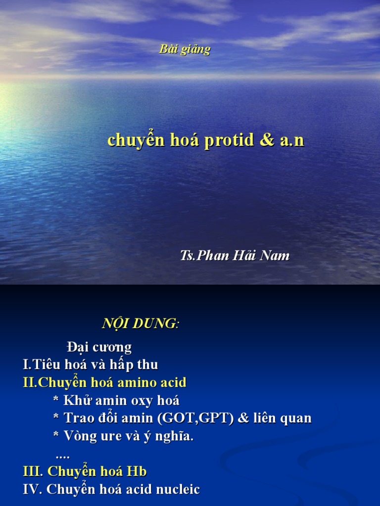 Chuyển Hoá Protid & Acid Nucleic | PDF