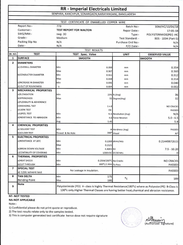 SWG 30 W | PDF | Building Materials | Physical Quantities