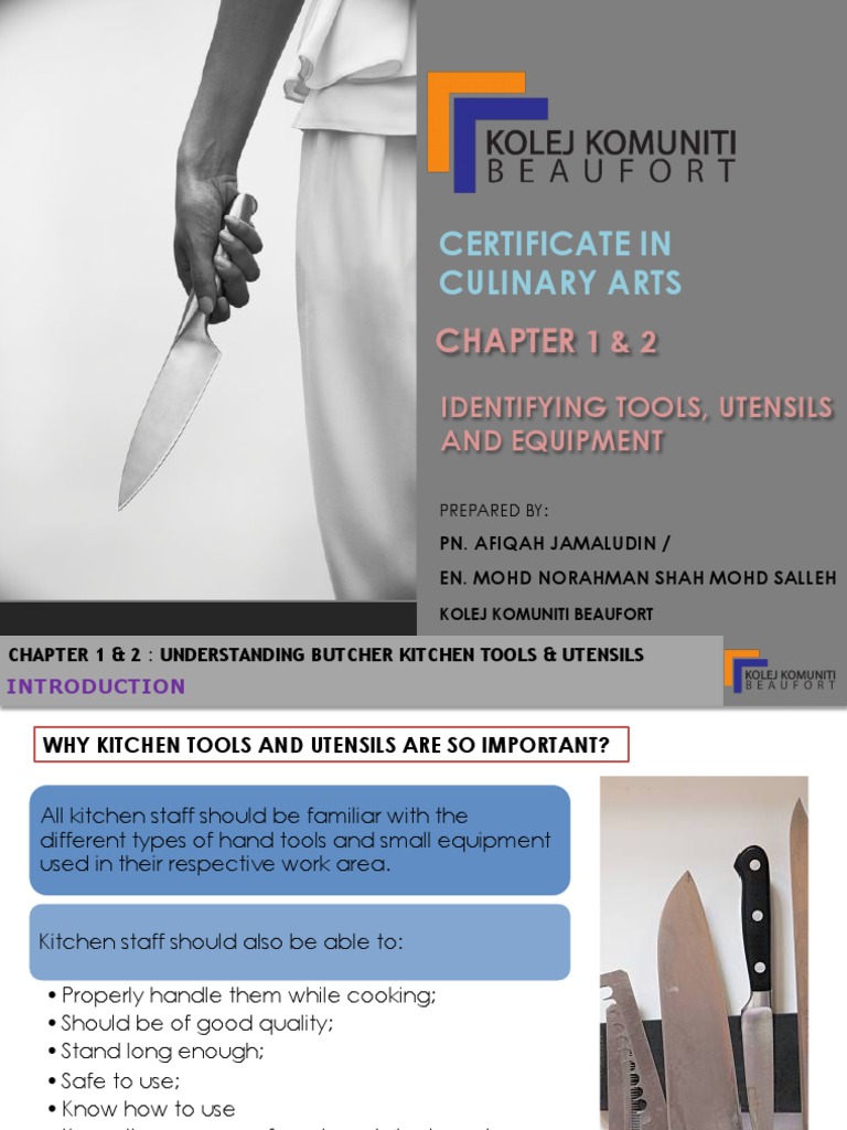 Identifying Tools Utensils and Equipment | PDF | Kitchen | Kitchen Utensil