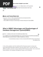 DBMS Advantages and Disadvantages | PDF | Data Quality | Databases
