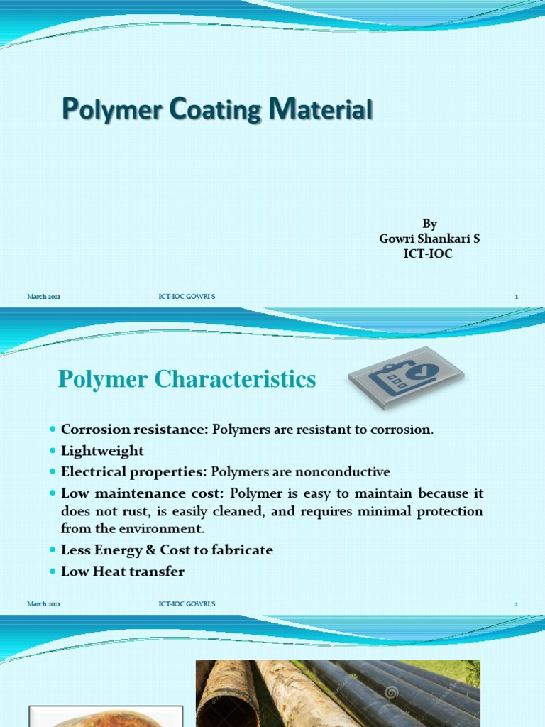 Polymer Coating Material GSS | PDF | Paint | Polymers