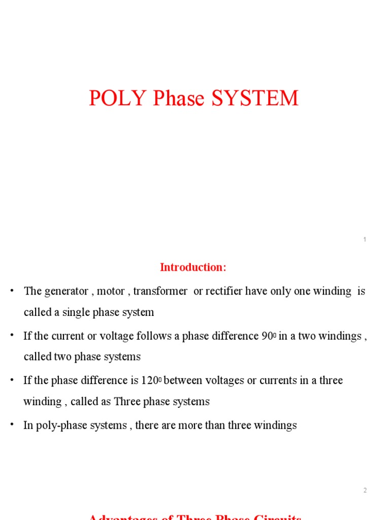 Poly Phase System | Download Free PDF | Electric Motor | Electrical ...
