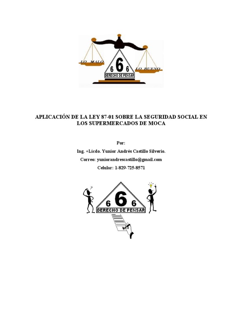 Ley 87-01 en Supermercados de Moca | PDF | Bienestar | Pensión