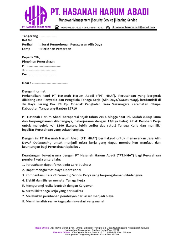 Draft Penawaran | PDF