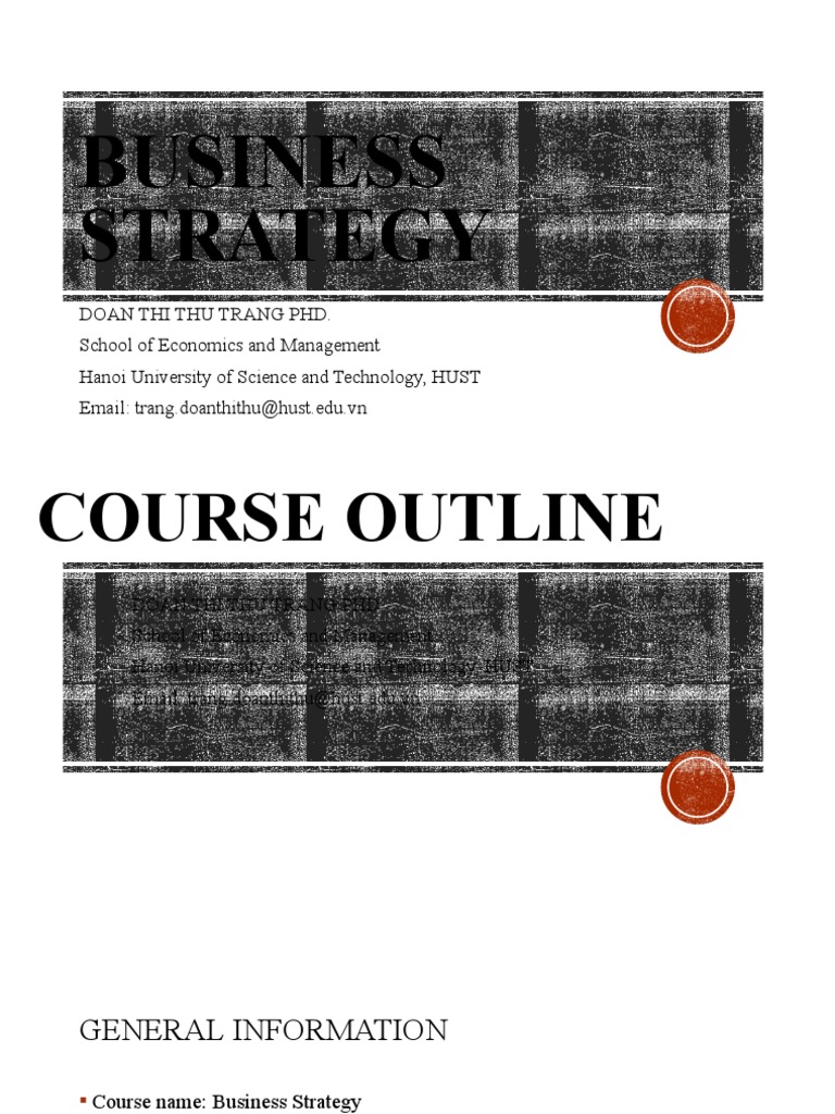 Business Strategy Course Overview | PDF | Strategic Management | Business