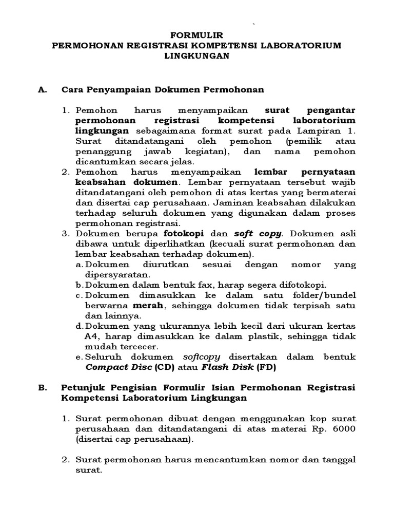 Informasi Registrasi LABLING | PDF