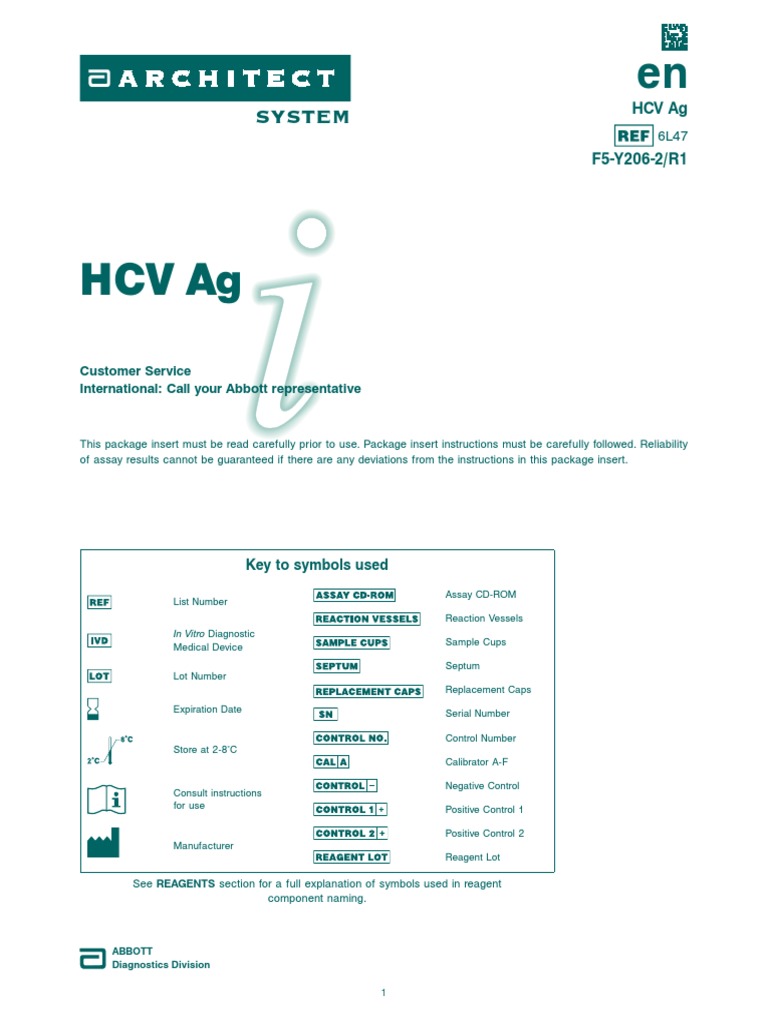 HCV Ag: System | PDF | Hepatitis C | Blood Plasma