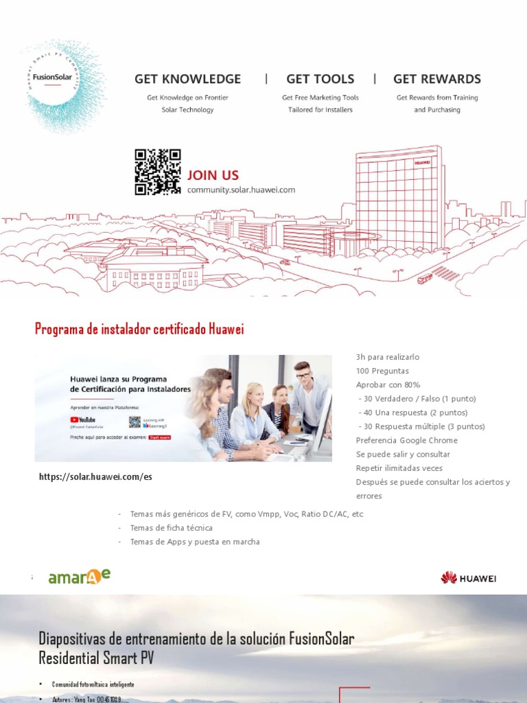 FusionSolar Residential Smart PV Solution Training Slides-ALL | PDF ...