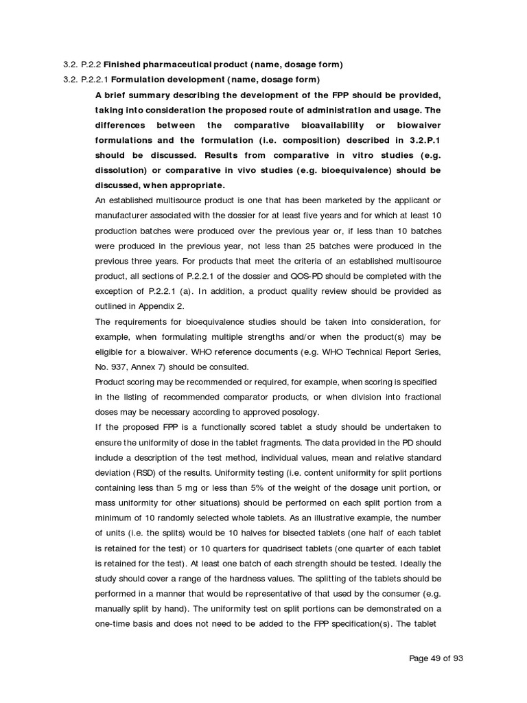 NAFDAC-PDR Guideline | PDF | Tablet (Pharmacy) | Chemistry