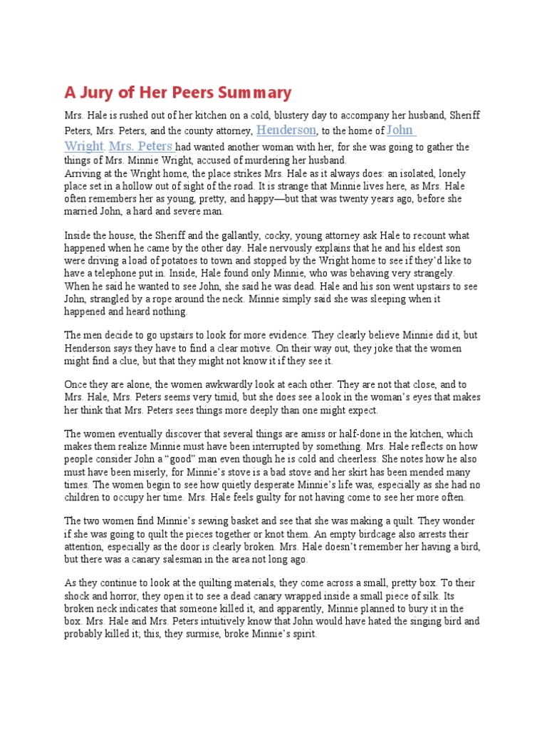 A Jury of Her Peers | PDF