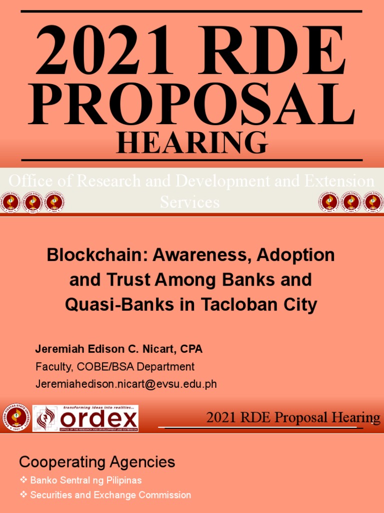 2021 RDE Proposal Hearing Template | PDF | Finance & Money Management