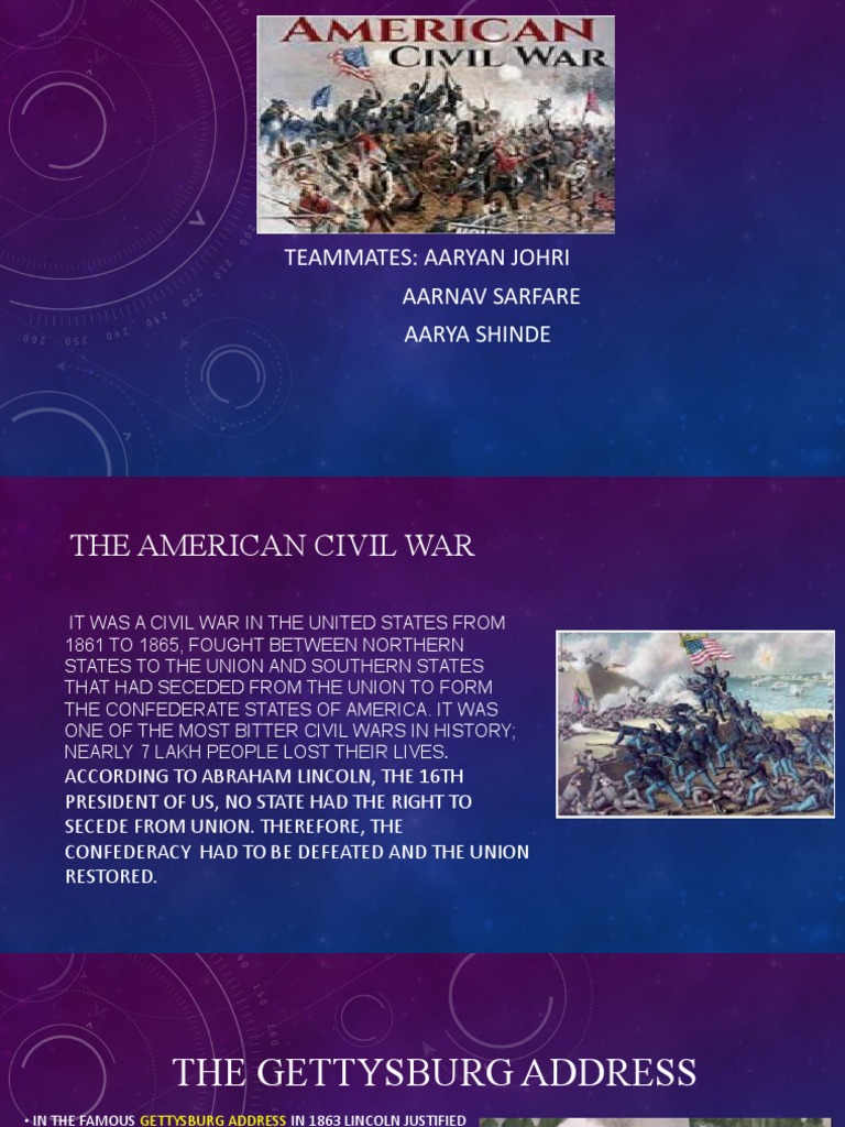 The American Civil War | PDF | American Civil War | Abraham Lincoln