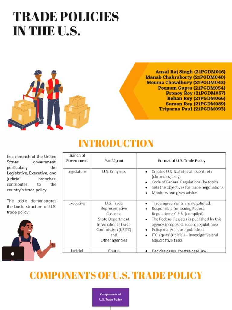 U.S. Trade Policy | PDF | North American Free Trade Agreement | Trade ...