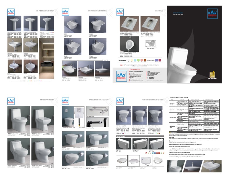 KAG Sanitaryware Catalogue | PDF