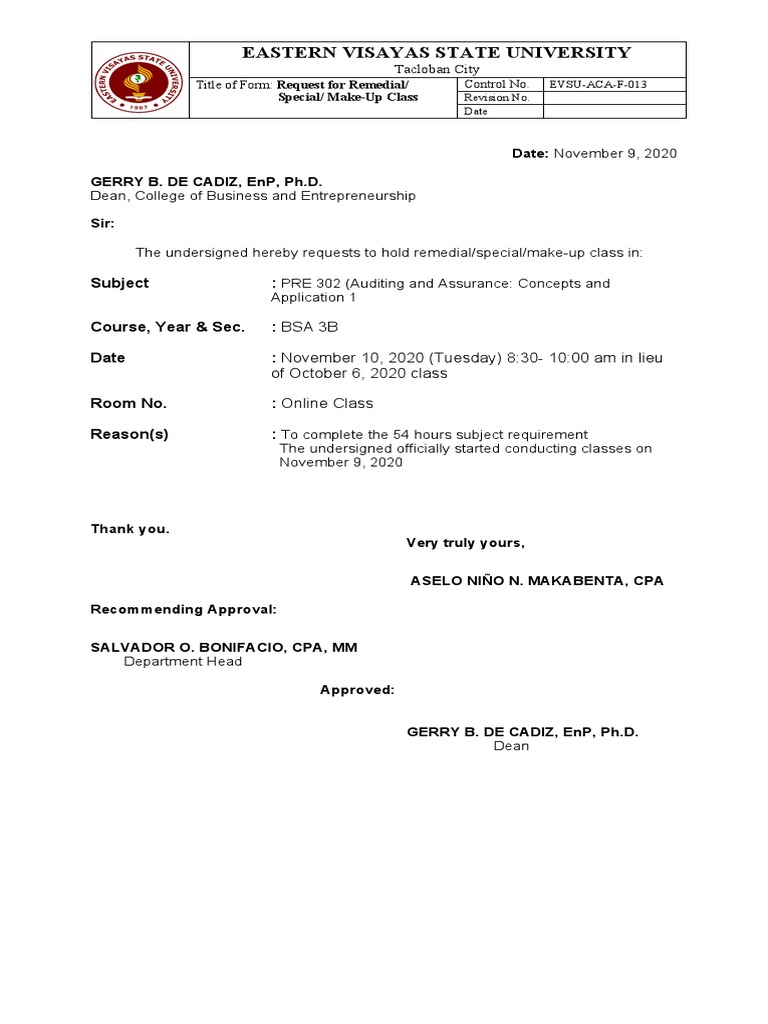 August Make Up Class Form | PDF | Certified Public Accountant ...