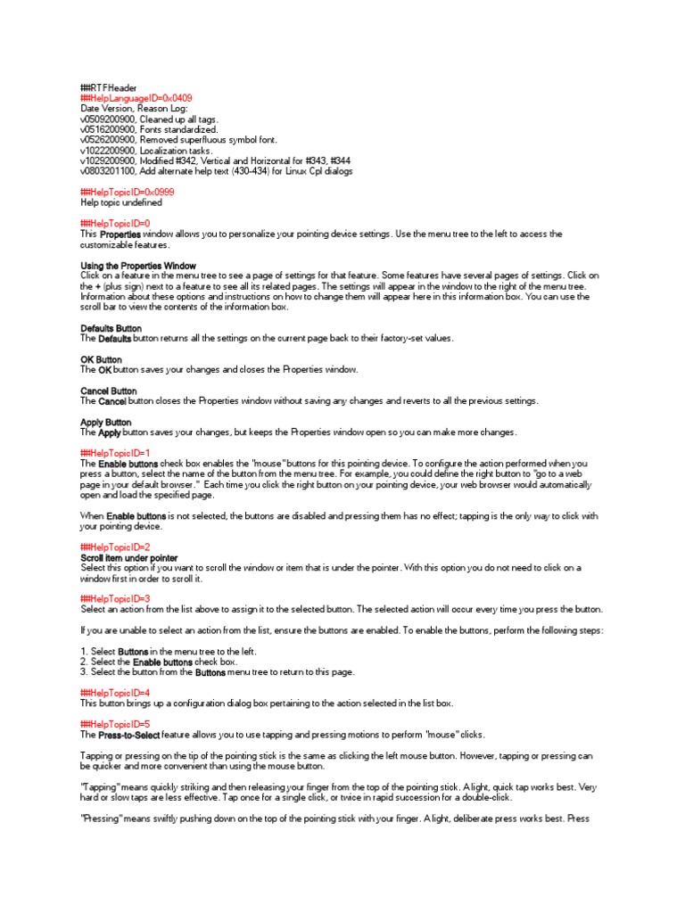 Syn Asdf | PDF | Cursor (User Interface) | Button (Computing)