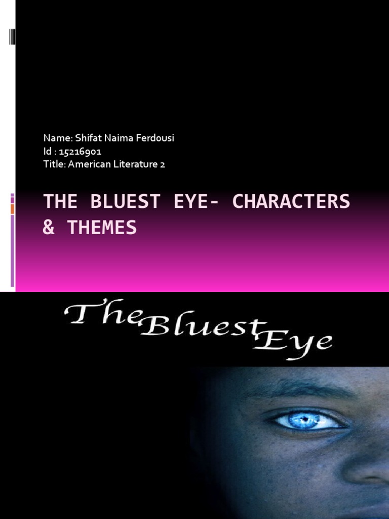 The Bluest Eye - Characters & Themes | PDF
