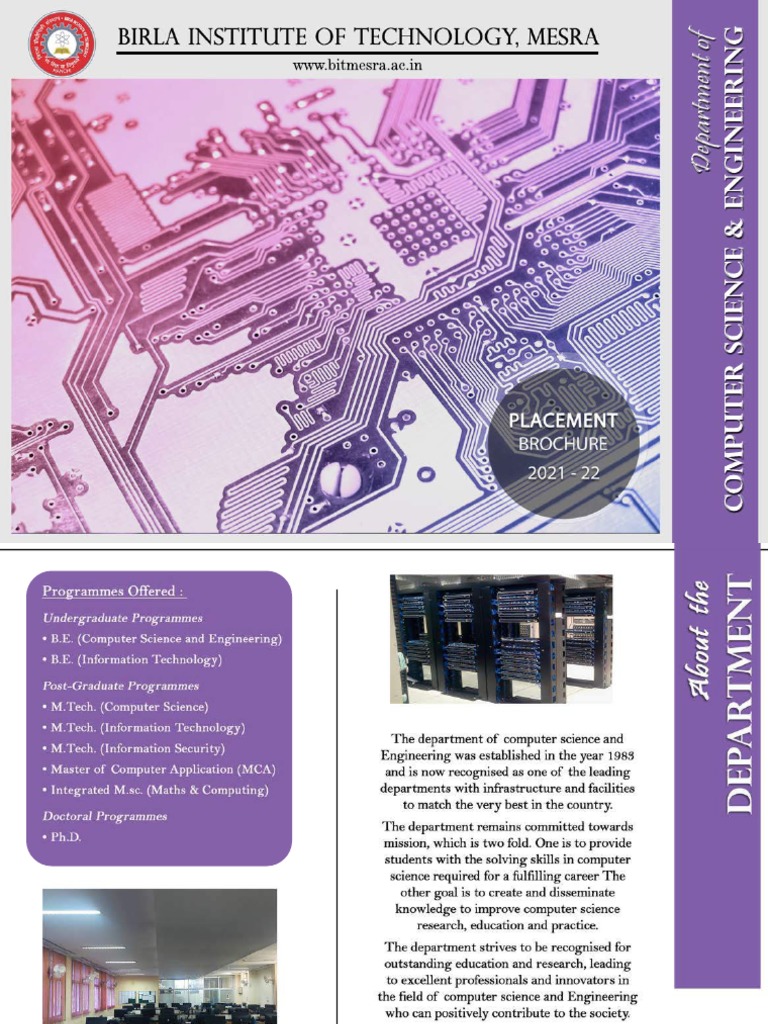 CSE Placement - Brochure - 2021 - 22 | PDF