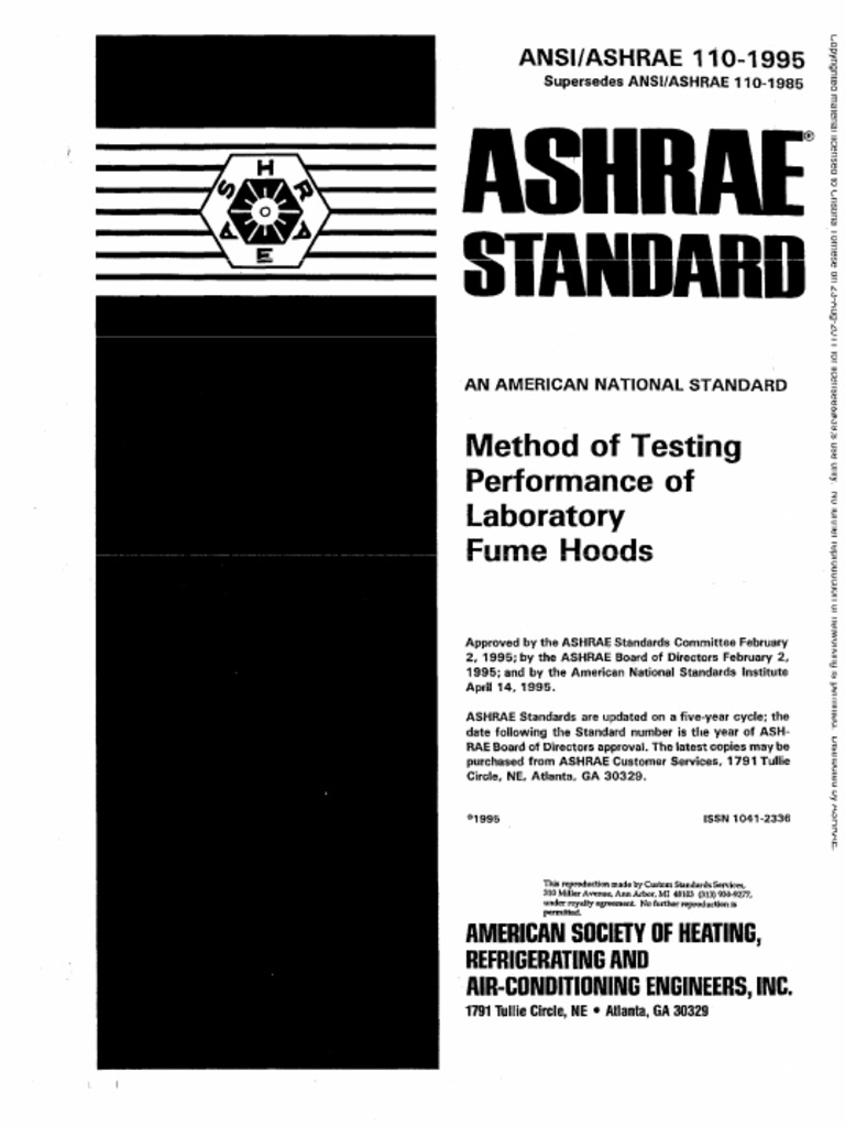 Ansi Ashrae 110-1995 | PDF