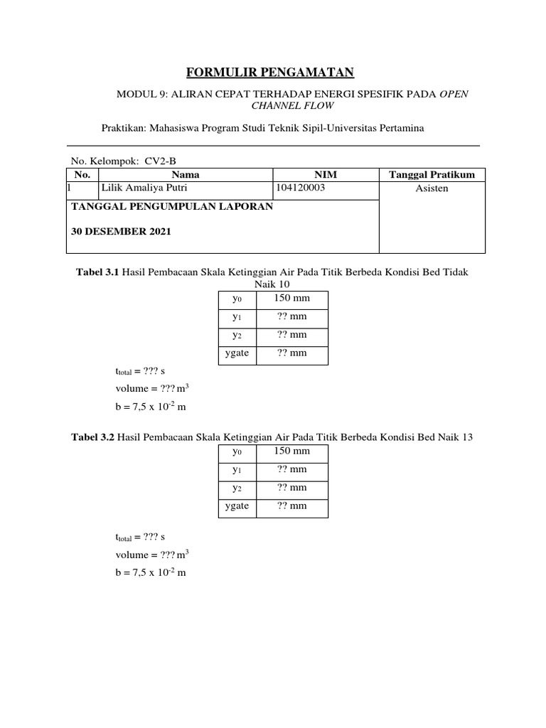 Form - Modul9 - Lilik Amaliya Putri | PDF