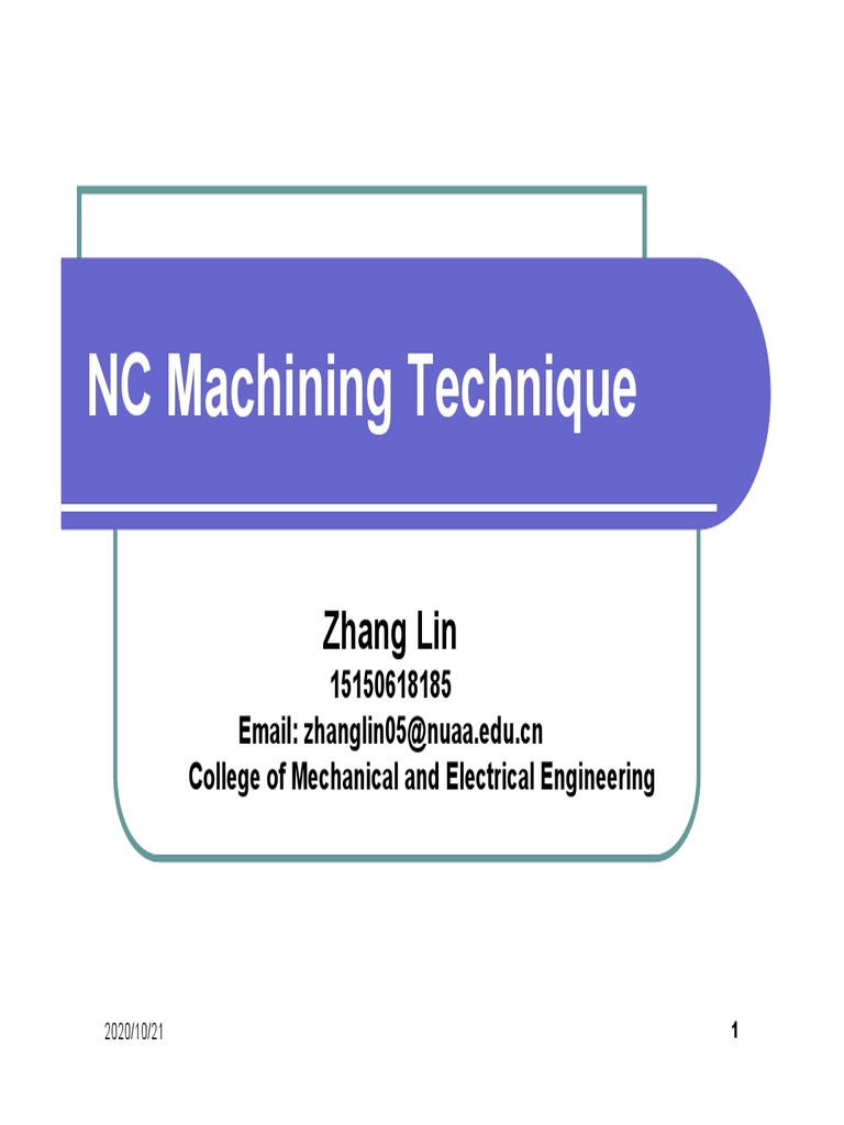 NC Machining Technique10 | PDF | Subroutine | Rotation Around A Fixed Axis