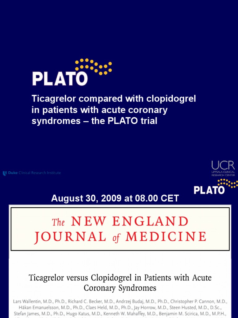 Ticagrelor Compared With Clopidogrel in Patients With Acute Coronary ...