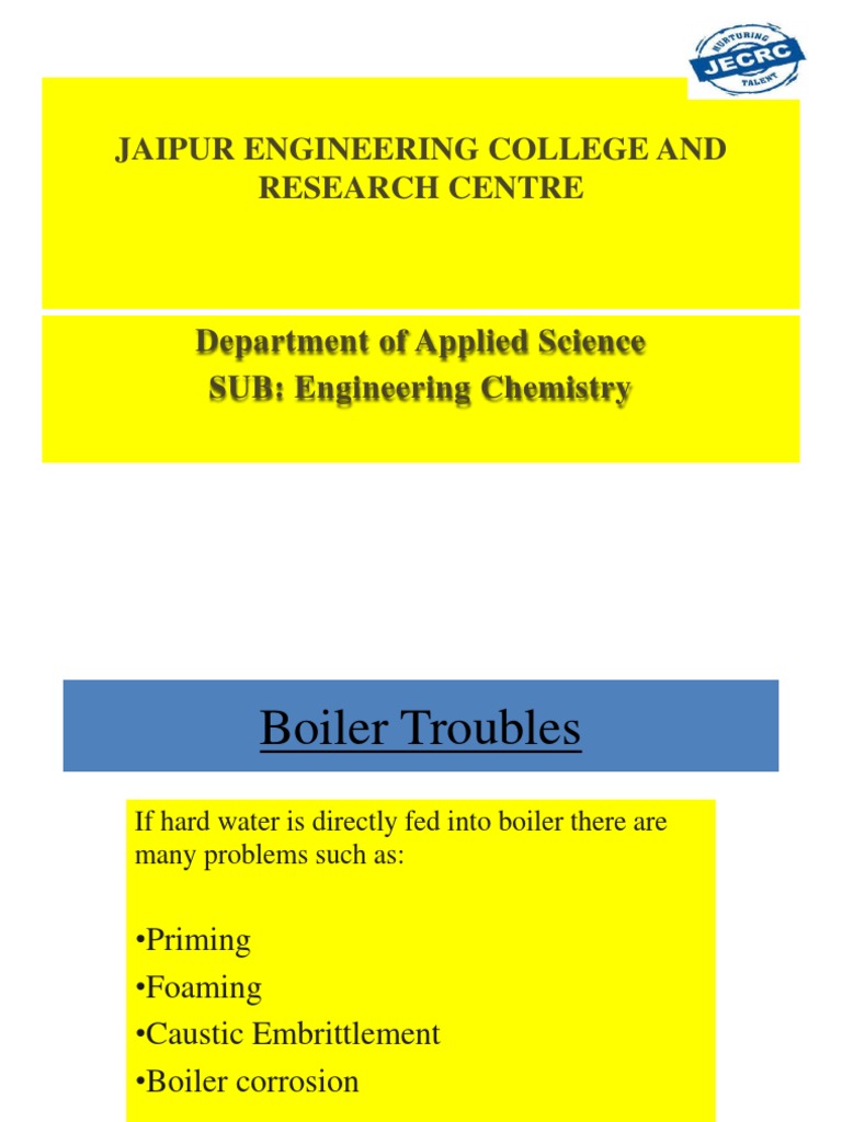 Boiler Troubles Lecture 6 (Water) PDF | PDF | Corrosion | Sodium Hydroxide