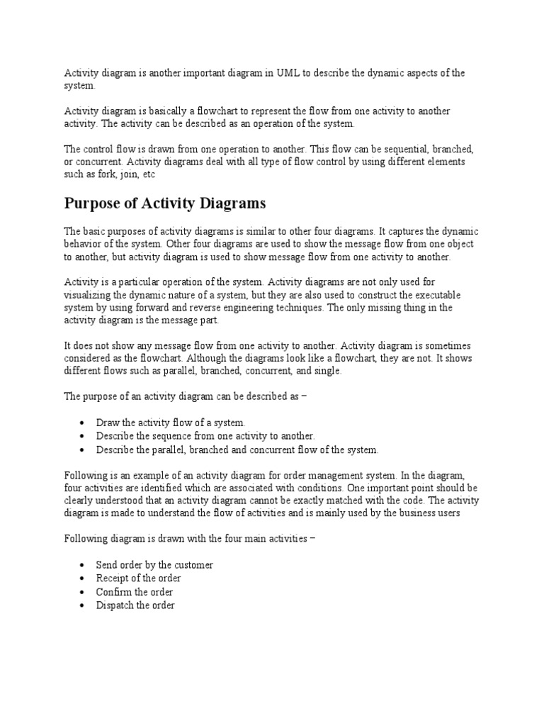 Activity Diagram | Pdf