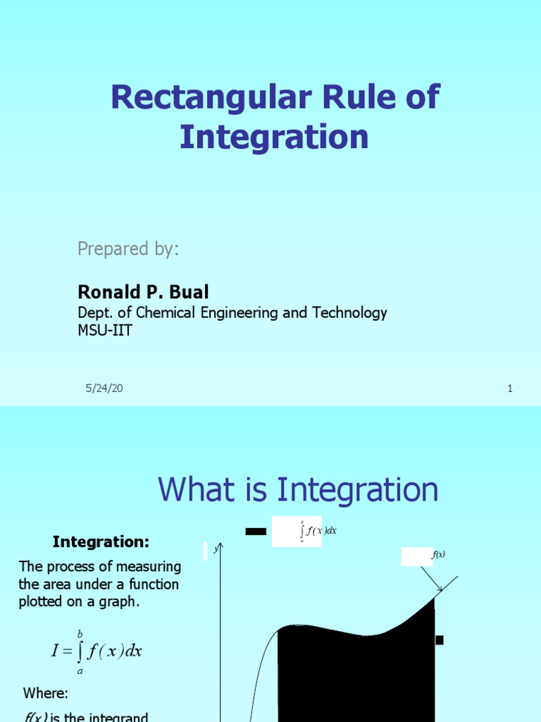 Rectangular Method | PDF | Integral | Mathematical Objects