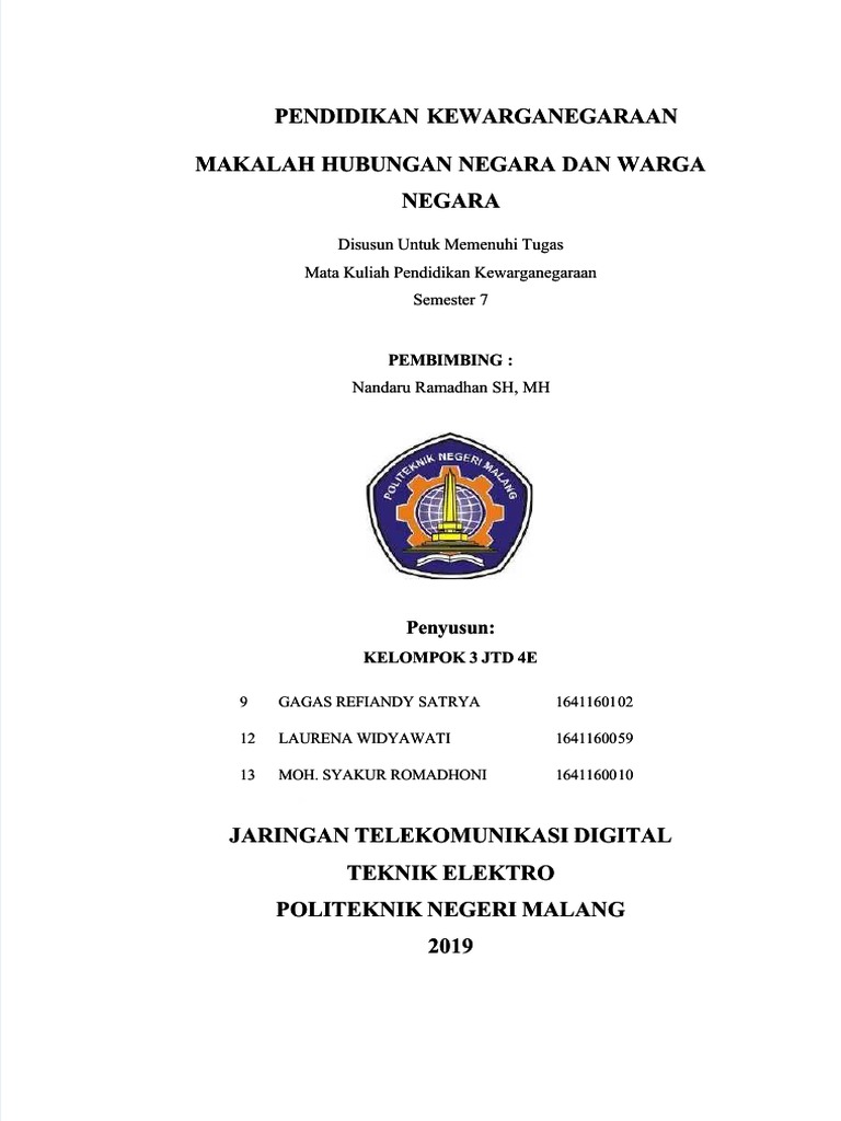 Hubungan Negara dan Warga Negara | PDF