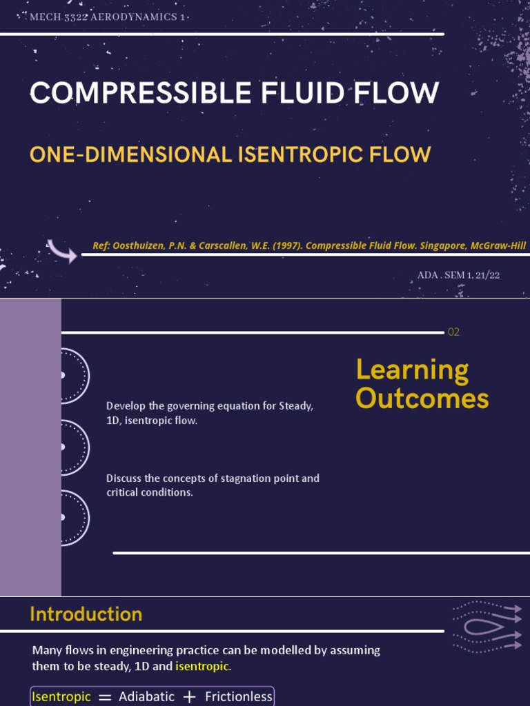 Chapter 4 One Dimensional Isentropic Flow | PDF | Fluid Dynamics | Mathematical Physics