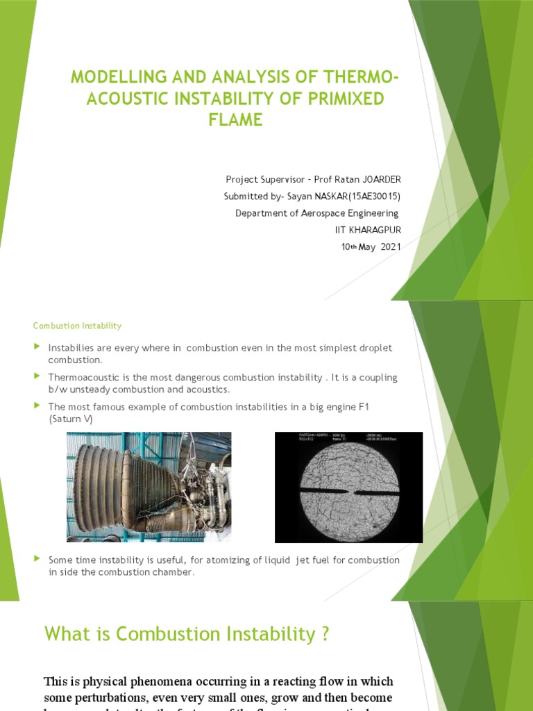 Modelling and Analysis of Thermo-Acoustic Instability of Primixed Flame | PDF | Combustion ...