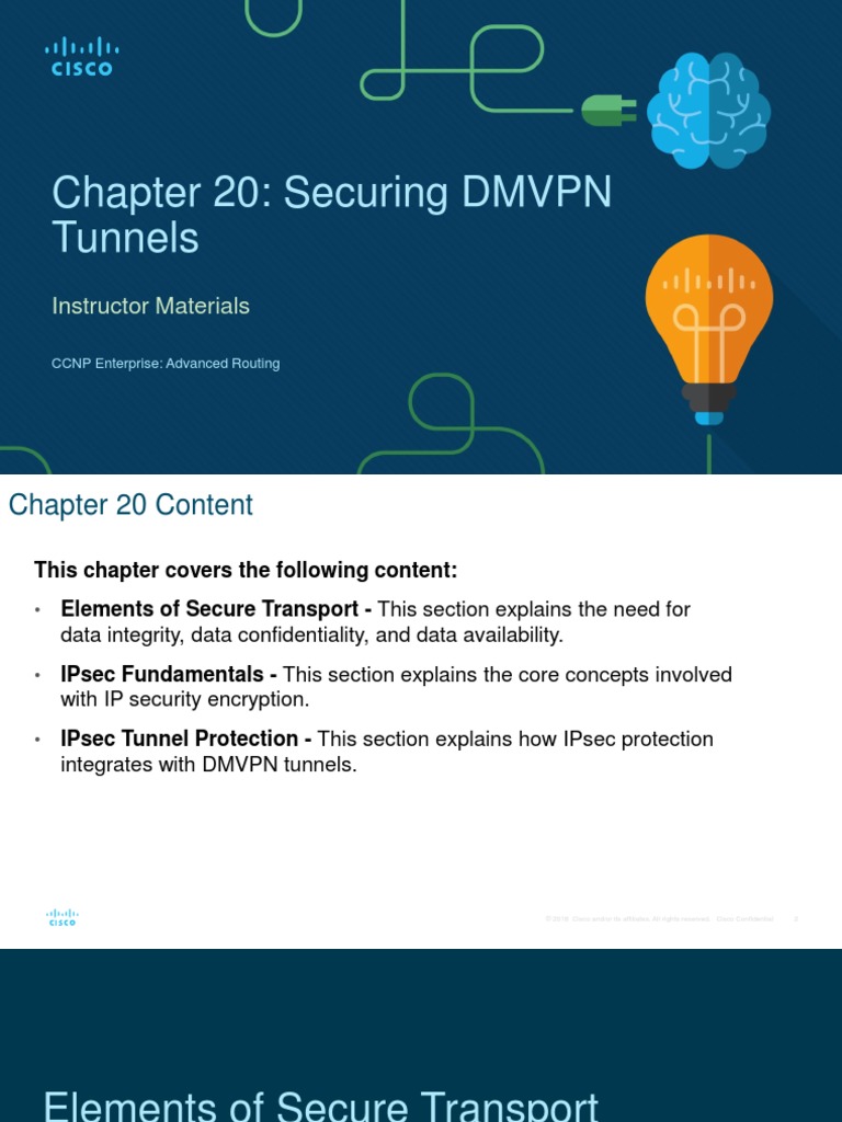 ENARSI - Chapter - 20 - Securing DMVPN Tunnels | PDF | Information ...