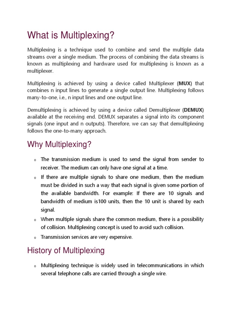 Multiplexing And Switching Pdf Multiplexing Network Switch