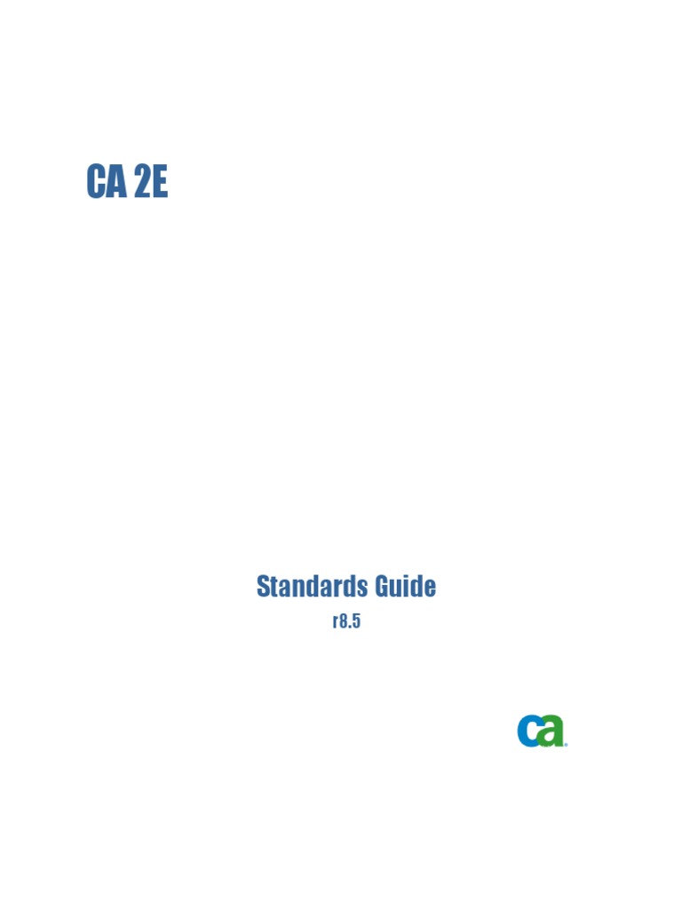 CA2E StandardsGuide ENU | PDF | Ibm Rpg | Object (Computer Science)