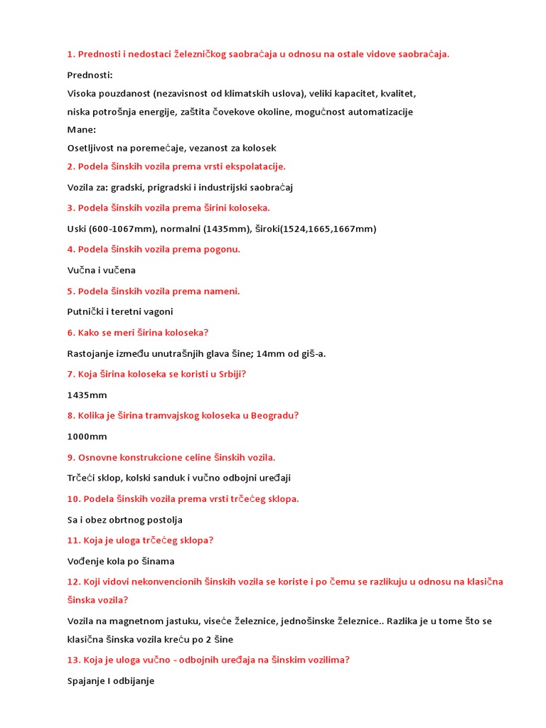 Ispitna Pitanja I Odgovori | PDF