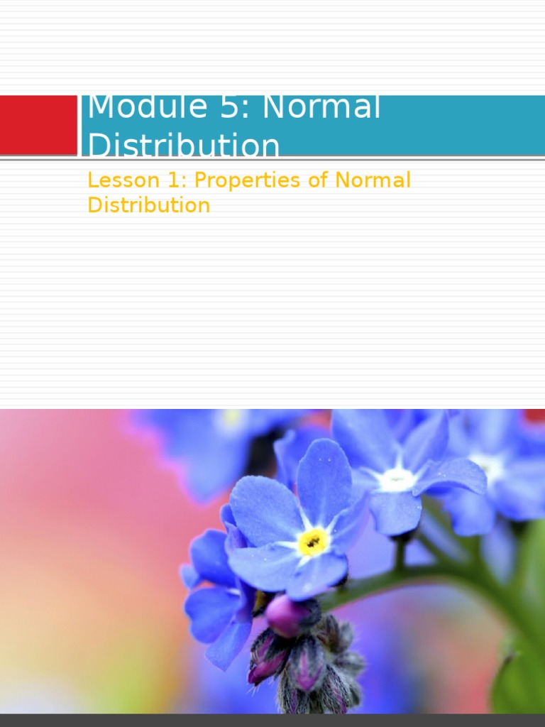 Module 5 Lesson 1 Properties of Normal Distribution | PDF | Skewness ...