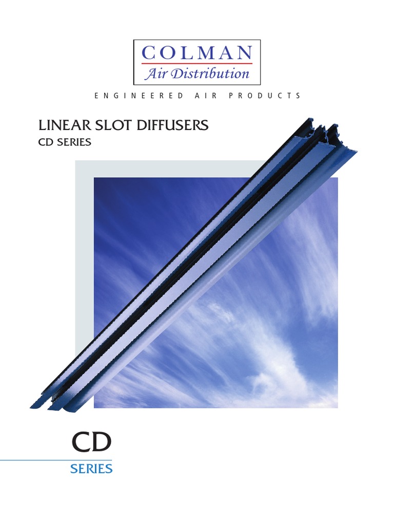 CD Series Linear Slot Diffusers | PDF | Extrusion | Tap (Valve)