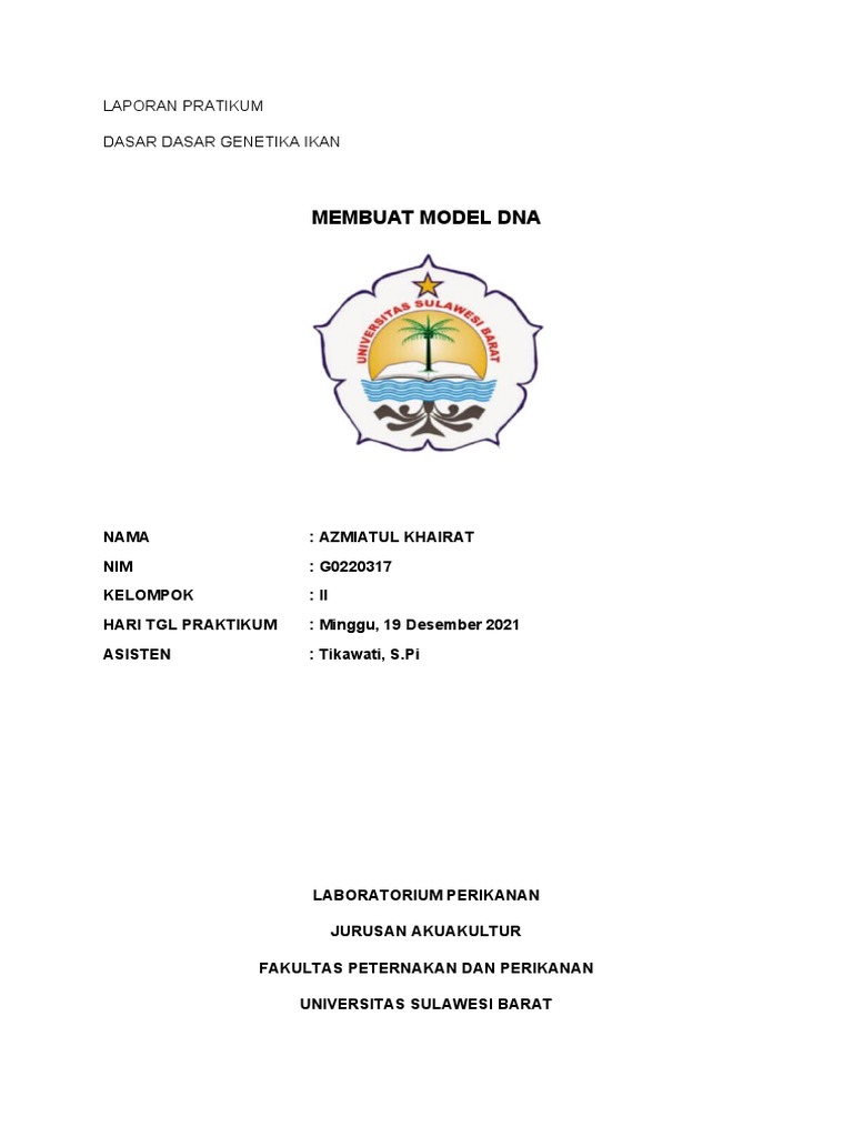 Laporan Membuat Model DNA | PDF