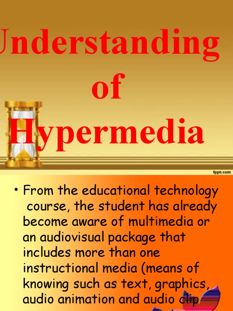 Understanding of Hypermedia | PDF | Learning | Multimedia