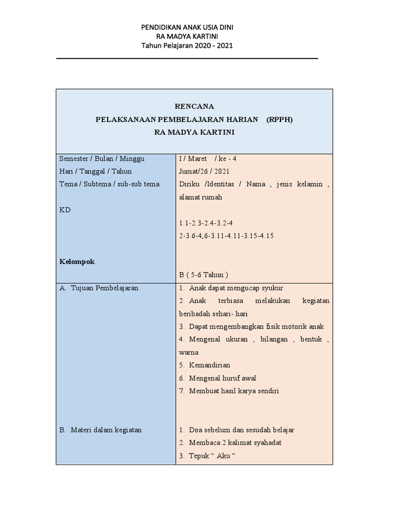 Dhevi NurSafitri - RPPH PPL | PDF