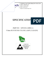 Datasheet Led 3MM | PDF | Light Emitting Diode | Electrical Components