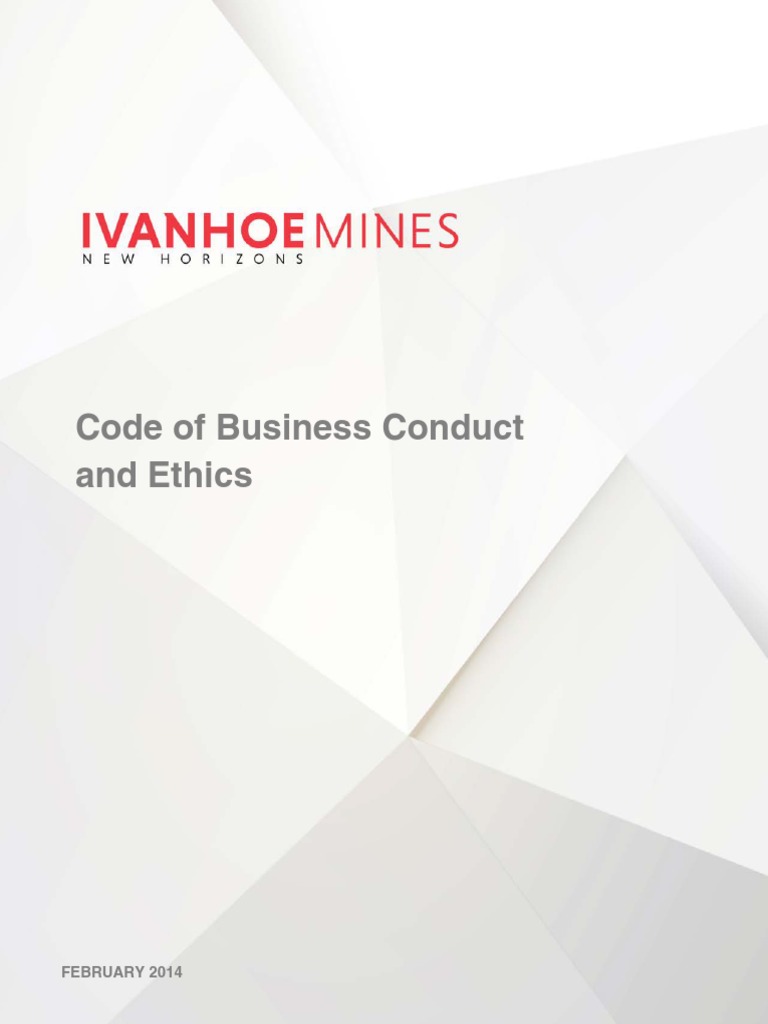 Code of Conduct | PDF | Conflict Of Interest | Regulatory Compliance