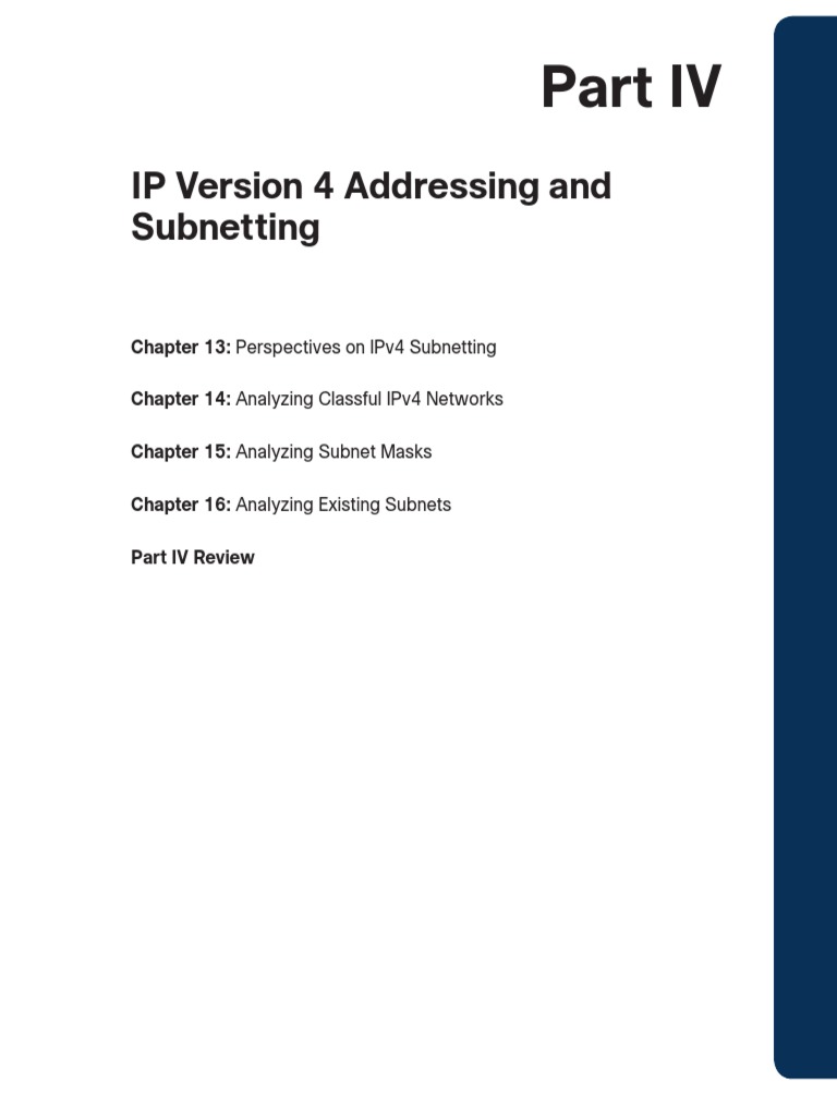 Understanding IPv4 Subnet Design: Insights into Subnet Planning and Implementation | PDF | Ip ...