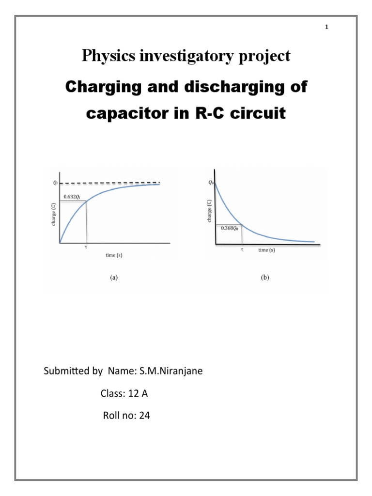 Capacitor Charging and Discharging Project | PDF | Capacitor ...