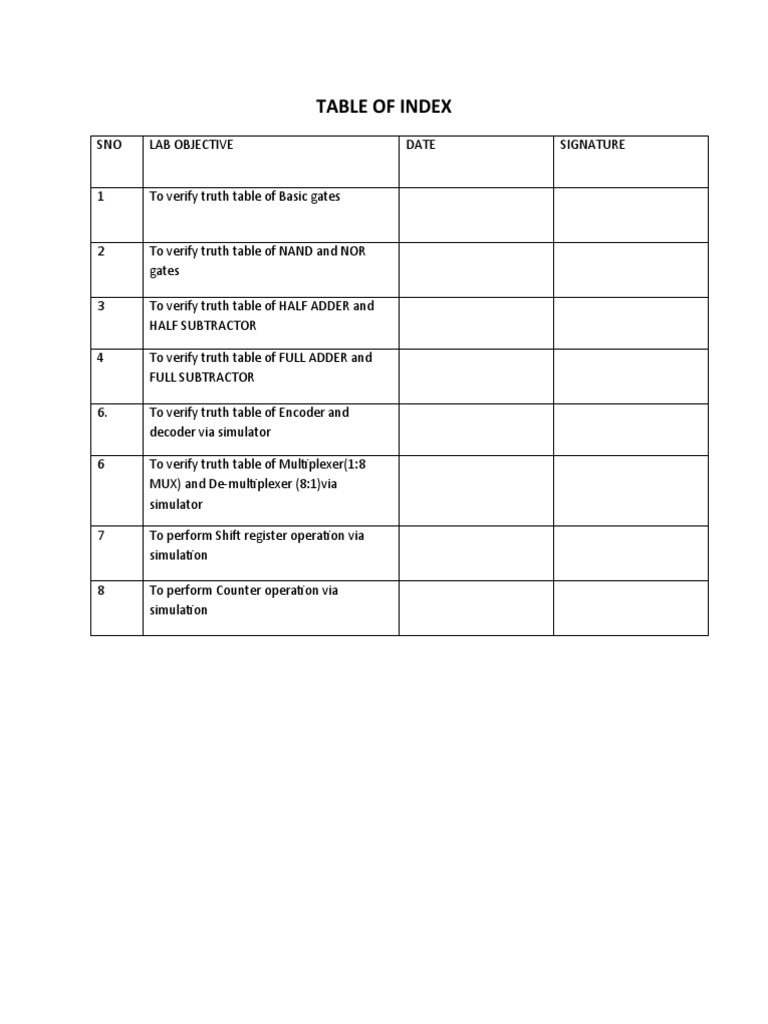 Digital Logic Lab 1 1 | PDF | Logic Gate | Electronic Design