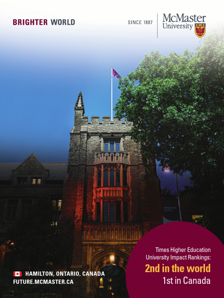 McMaster University Promotional Document Highlights Strong Research ...
