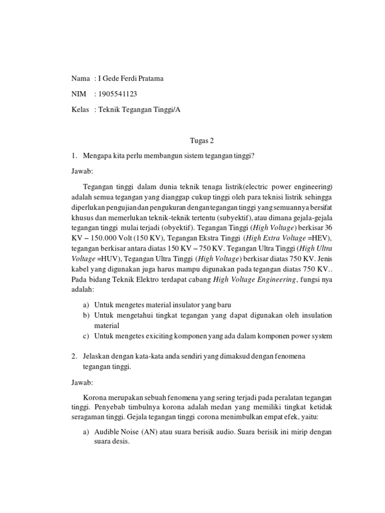 I Gede Ferdi Pratama - Tugas 2 | PDF | Sains & Matematika